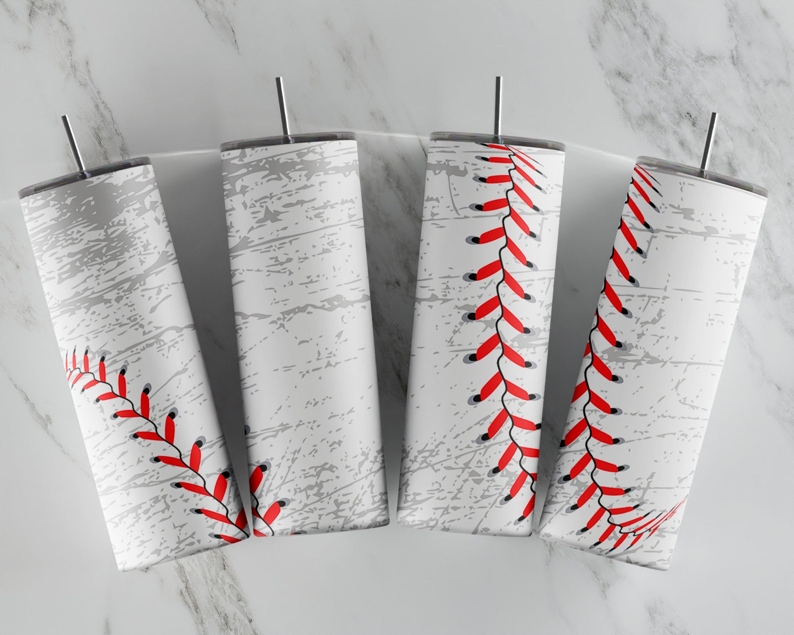 Dirty Softball Tumbler Wrap Baseball Stitches American - Etsy