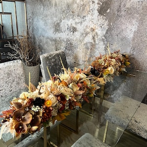 Extra Large Fall Centerpiece: Pumpkin & Sola Wood Flower Arrangement - Etsy