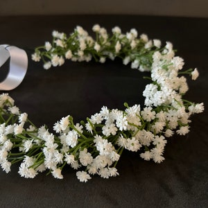 Artificial Baby’s Breath Flower Crown - Etsy