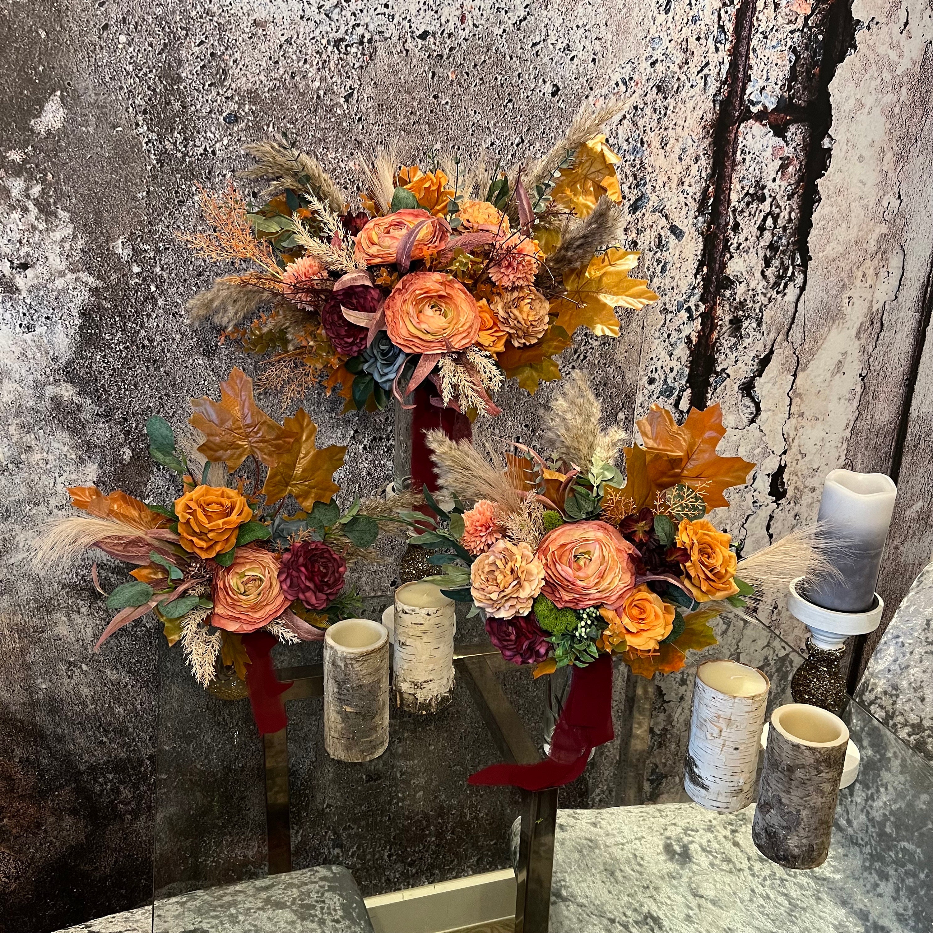 Terracotta Wedding Arch Flowers: Boho Fall Bridal Bouquet - Etsy