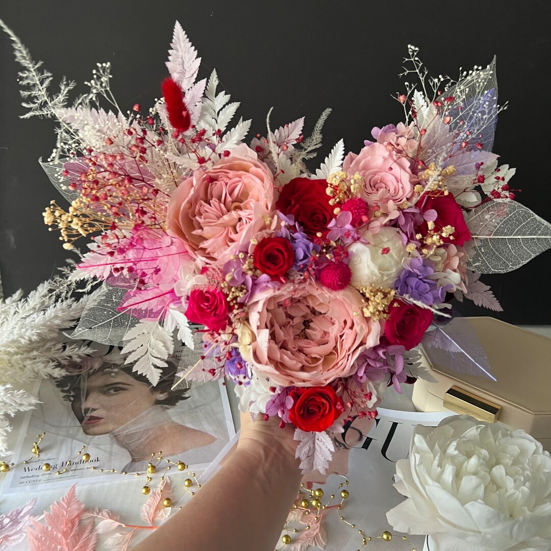 Preserved Peonies Preserved Roses in Heart Box, Valentine’s Day ...