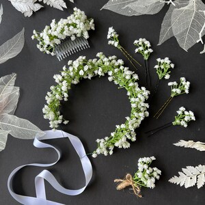 Artificial Baby’s Breath Flower Crown - Etsy
