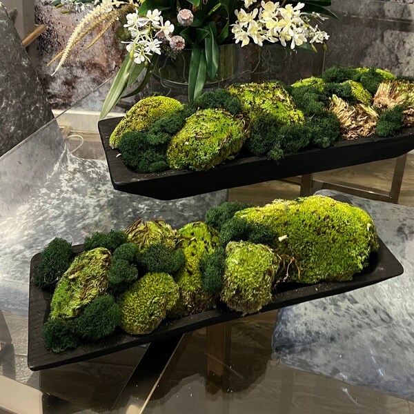 Moss Table Decor - Etsy