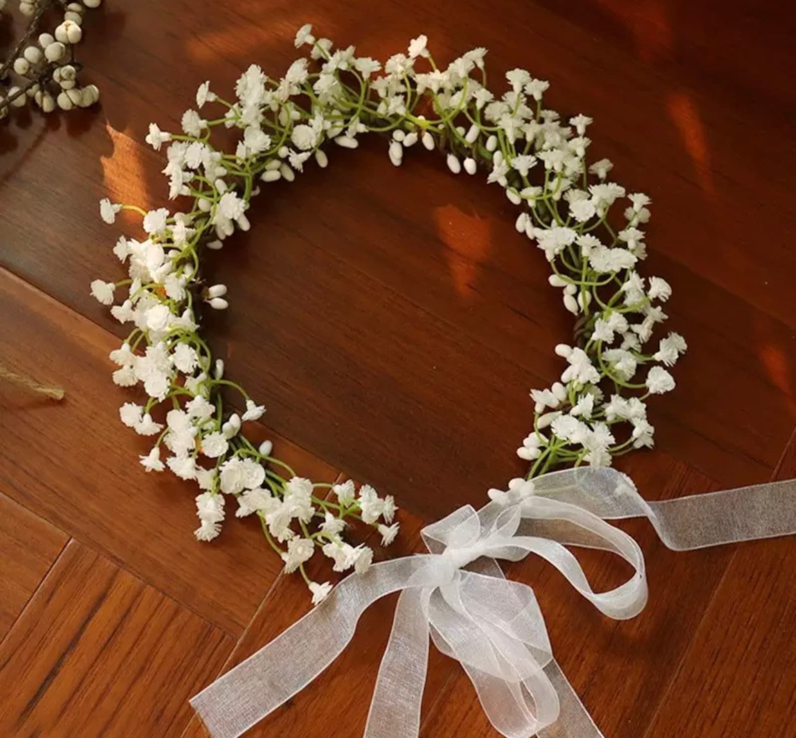 Artificial Baby’s Breath Flower Crown - Etsy