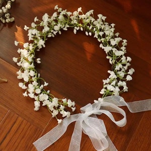 Artificial Baby’s Breath Flower Crown - Etsy