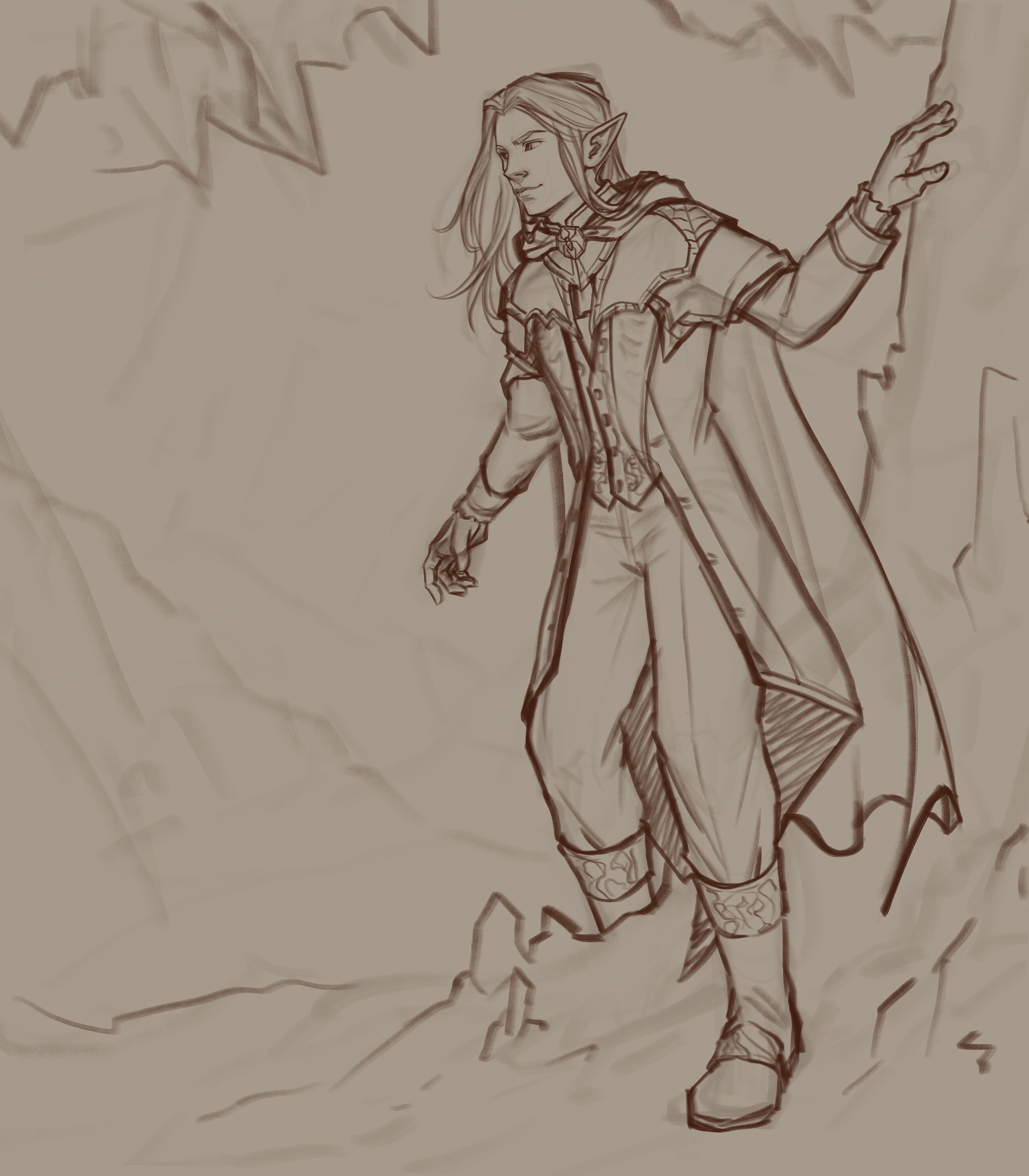 Character Sketch Commission Full-figure D&D Fantasy - Etsy