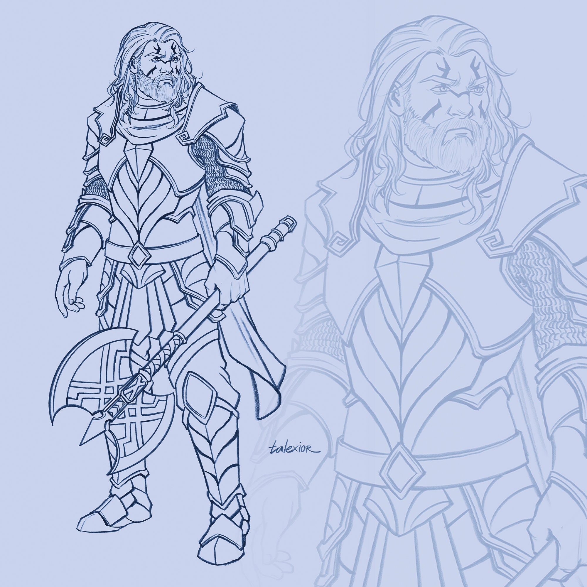 Character Sketch Commission Full-figure D&D, Fantasy, Sci-fi and More ...