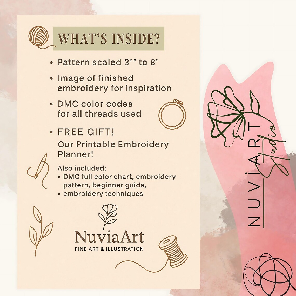 Rainbow Winged Fawn Embroidery Pattern, Deer PDF, Digital Download ...