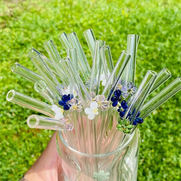 Floral Paper Straws - Etsy