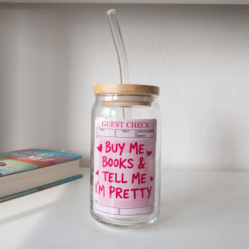 Ice Coffee Cups Bookish - Etsy