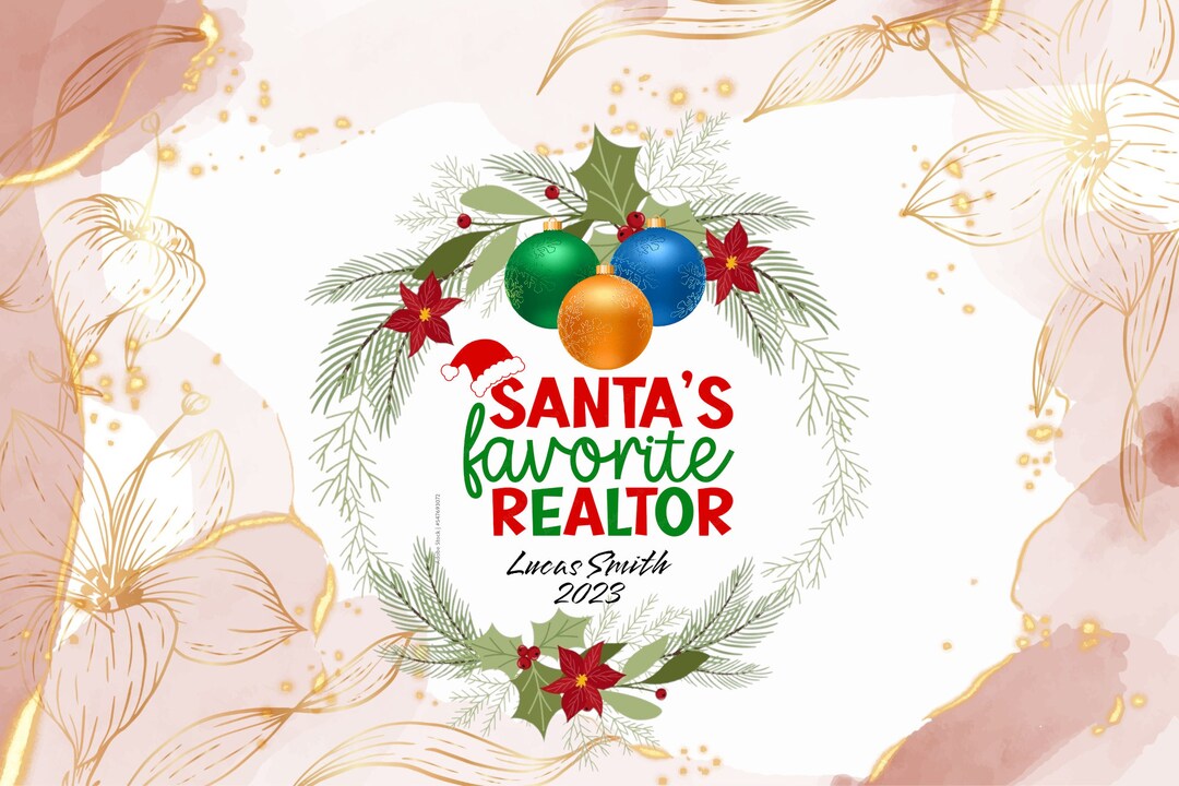 Realtor Christmas Ornament, Personalized Realtor Ornament,realtor Gift ...