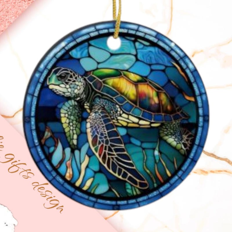 Turtle Suncatcher - Etsy