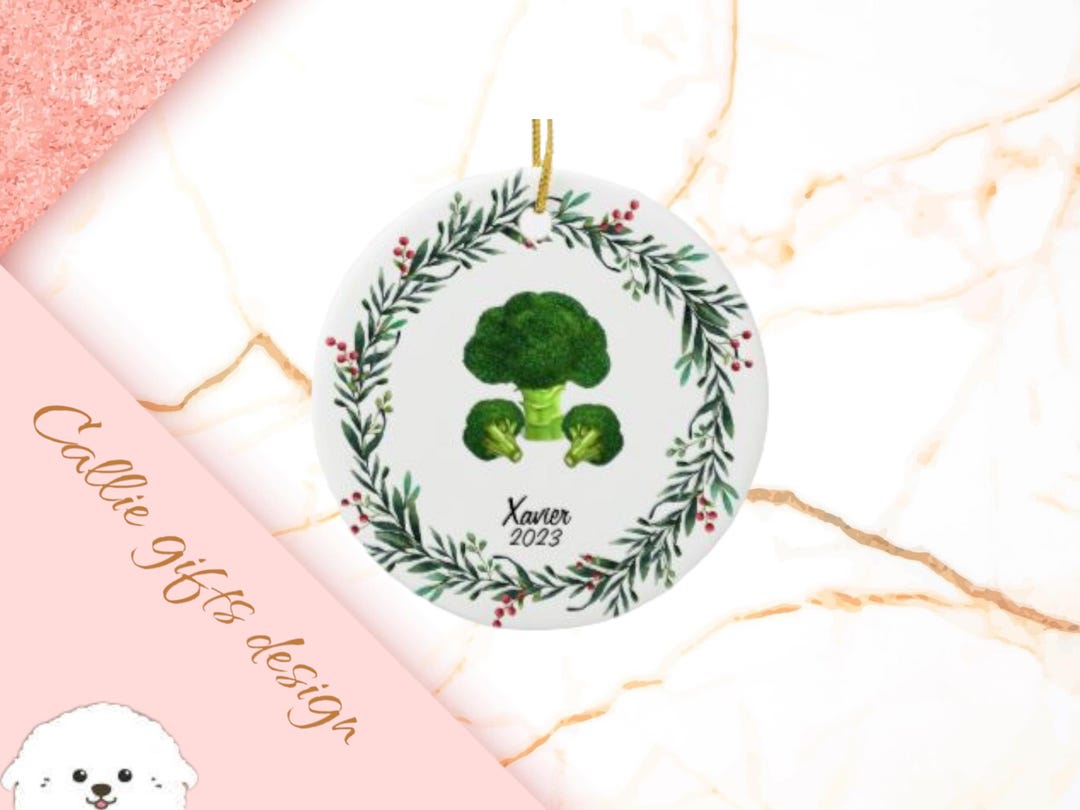 Broccoli Ornament, Broccoli Ornament, Custom Broccoli Ornament ...