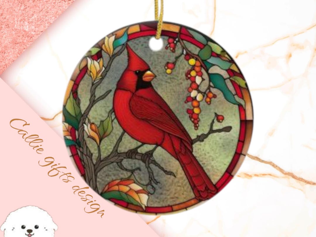 Cardinal Christmas Ornament, Personalized Cardinal Ornament, Cardinal ...