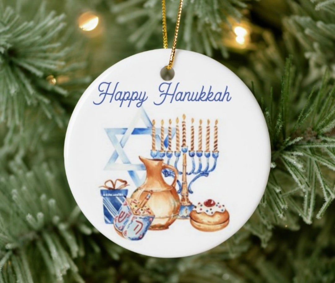 Hanukkah Ornament, Funny Hanukkah Bush Ornament, Hanukkah Gift Ornament ...