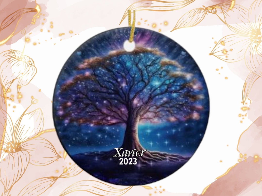 Tree of Life Christmas Ornament, Personalized Tree of Life Ornament ...
