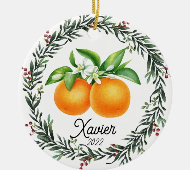 Clementine Christmas Ornament, Personalized Clementine Ornament ...