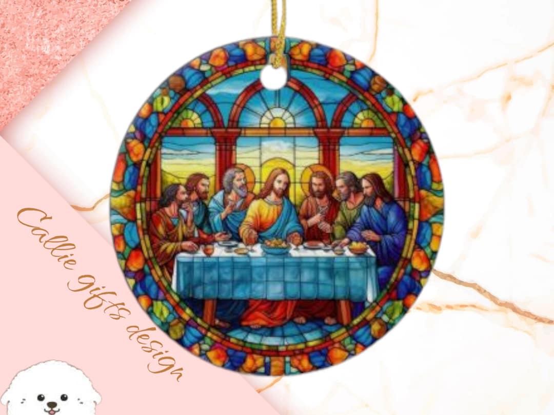 The Last Supper Christmas Ornament, Personalized the Last Supper ...