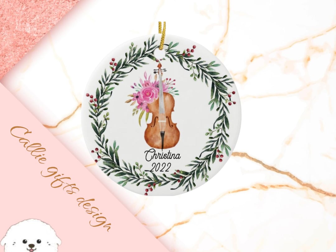 Cello Christmas Ornament, Personalized Cello Ornament, Cello Gift ...
