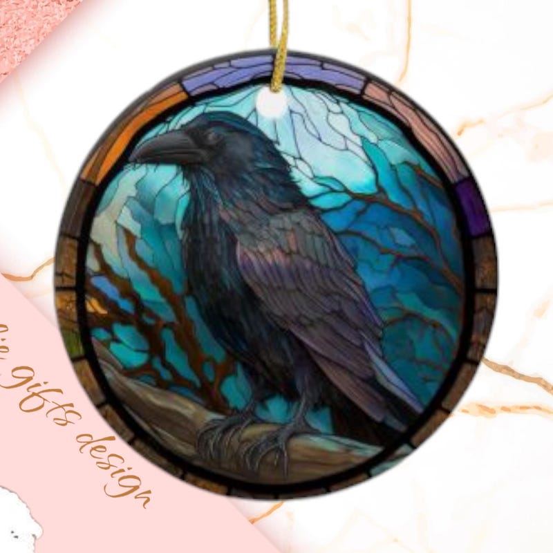 Raven Ornament - Etsy