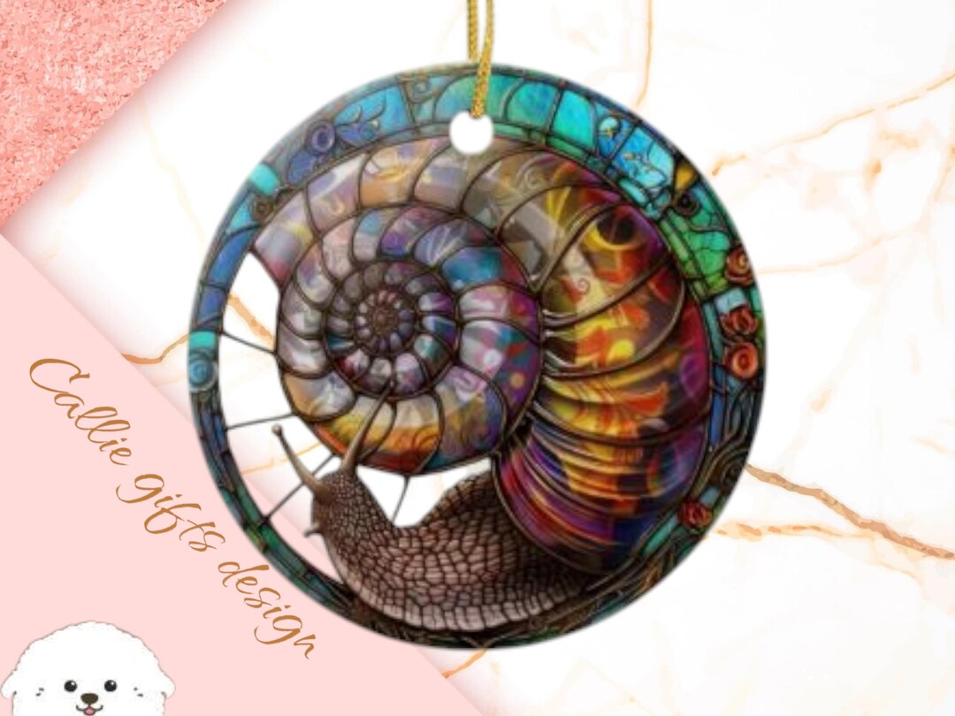 Snail Christmas Ornament, Personalized Snail Ornament, Snail Gift ...