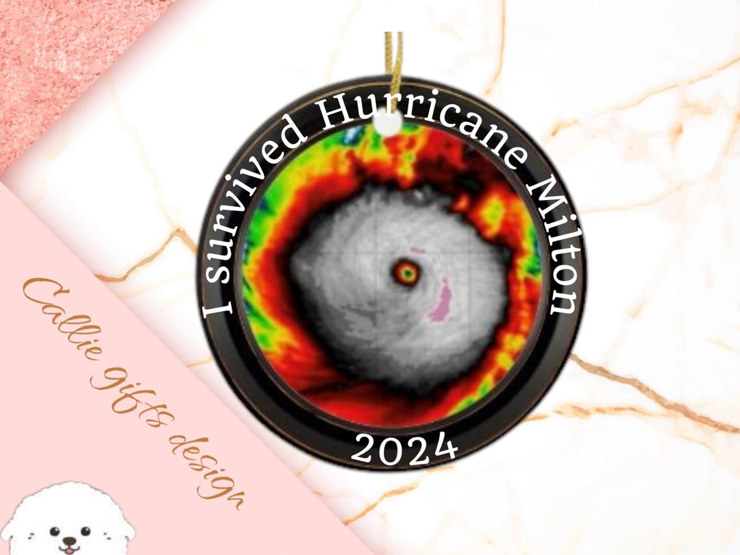 Hurricane Milton, Hurricane Milton Ornament, Hurricane 2024, Christmas ...