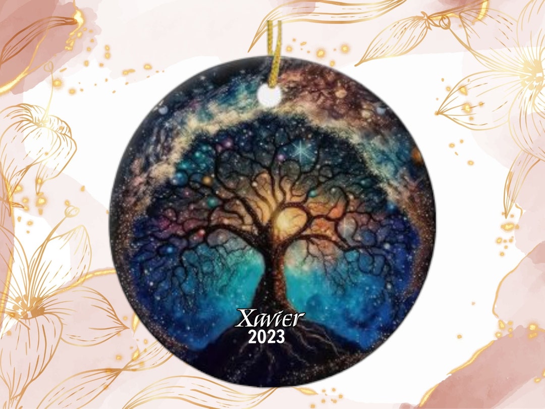 Tree of Life Christmas Ornament, Personalized Tree of Life Ornament ...