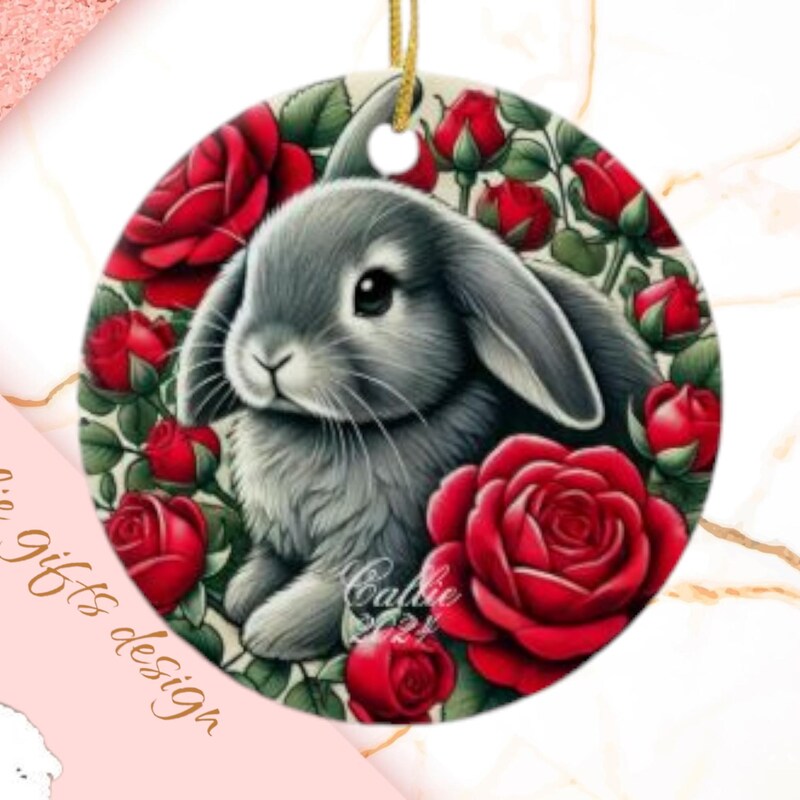 Rabbit Ornament - Etsy