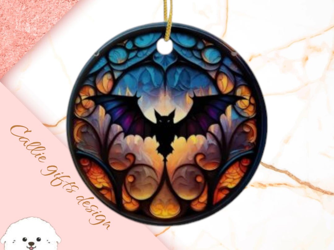 Bat Christmas Ornament, Personalized Bat Ornament, Bat Gift, Bat ...
