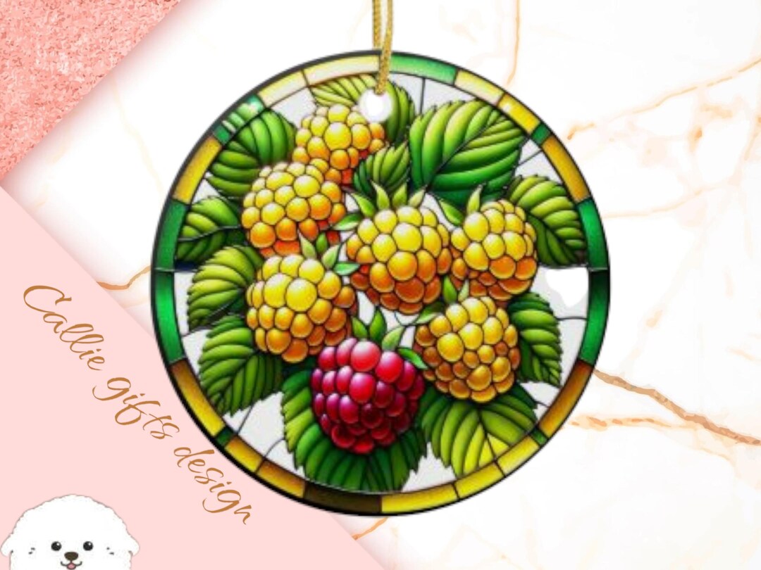 Raspberry Christmas Ornament, Personalized Raspberry Ornament ...
