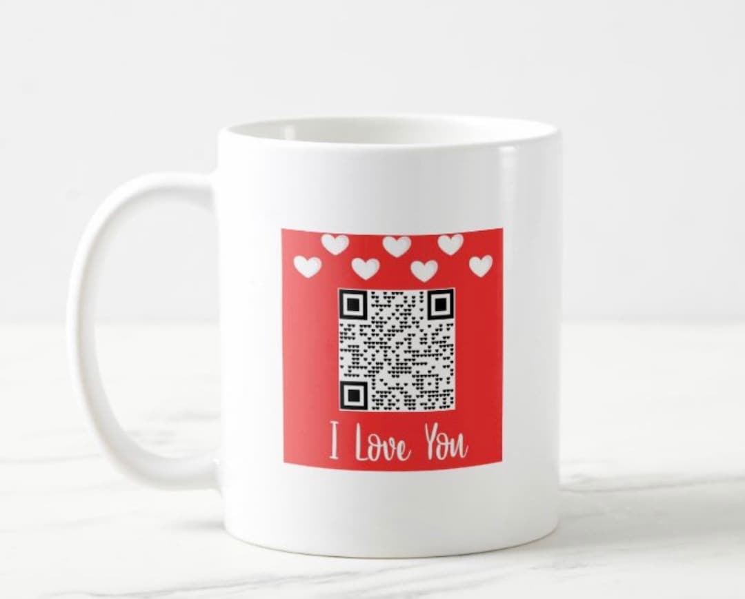 Custom QR Code Mug,personalized QR Code Mug, Gift for Boyfriend ...