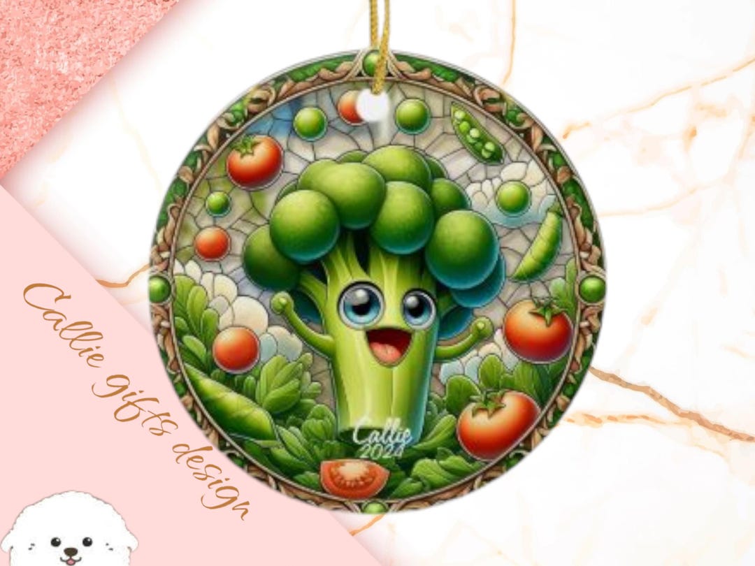 Broccoli Ornament, Broccoli Ornament, Custom Broccoli Ornament ...