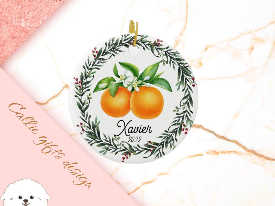 Clementine Christmas Ornament, Personalized Clementine Ornament ...