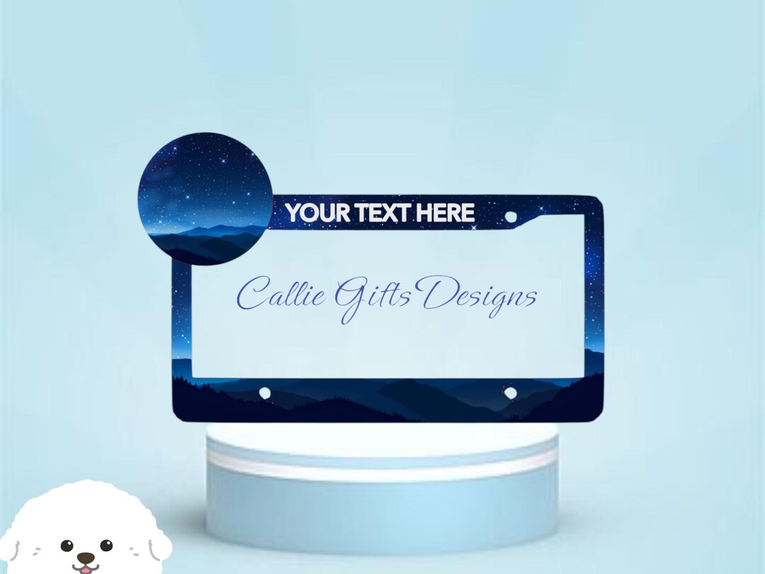 Starry Night License Plate Frame, Starry Night License Tag Frame ...