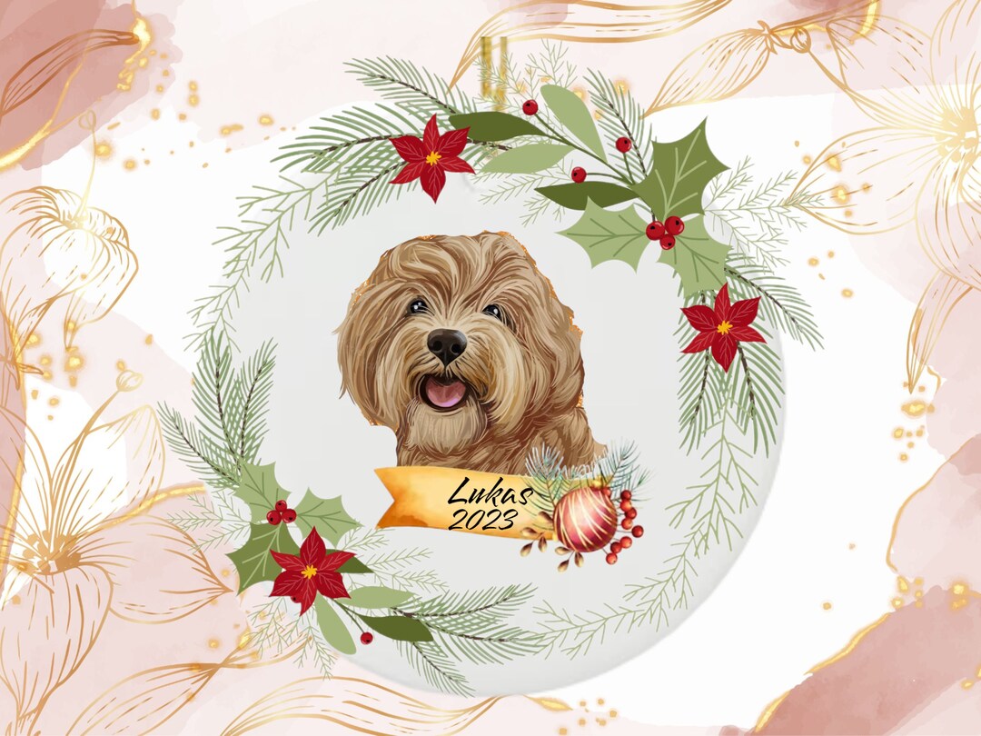 Cavapoo Christmas Ornament, Personalized Cavapoo Ornament, Cavapoo Gift ...