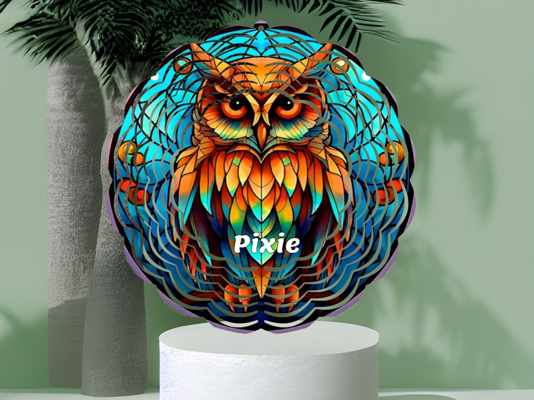 Owl Wind Spinner, Hanging Garden Spinner, Garden Decoration, Yard ...