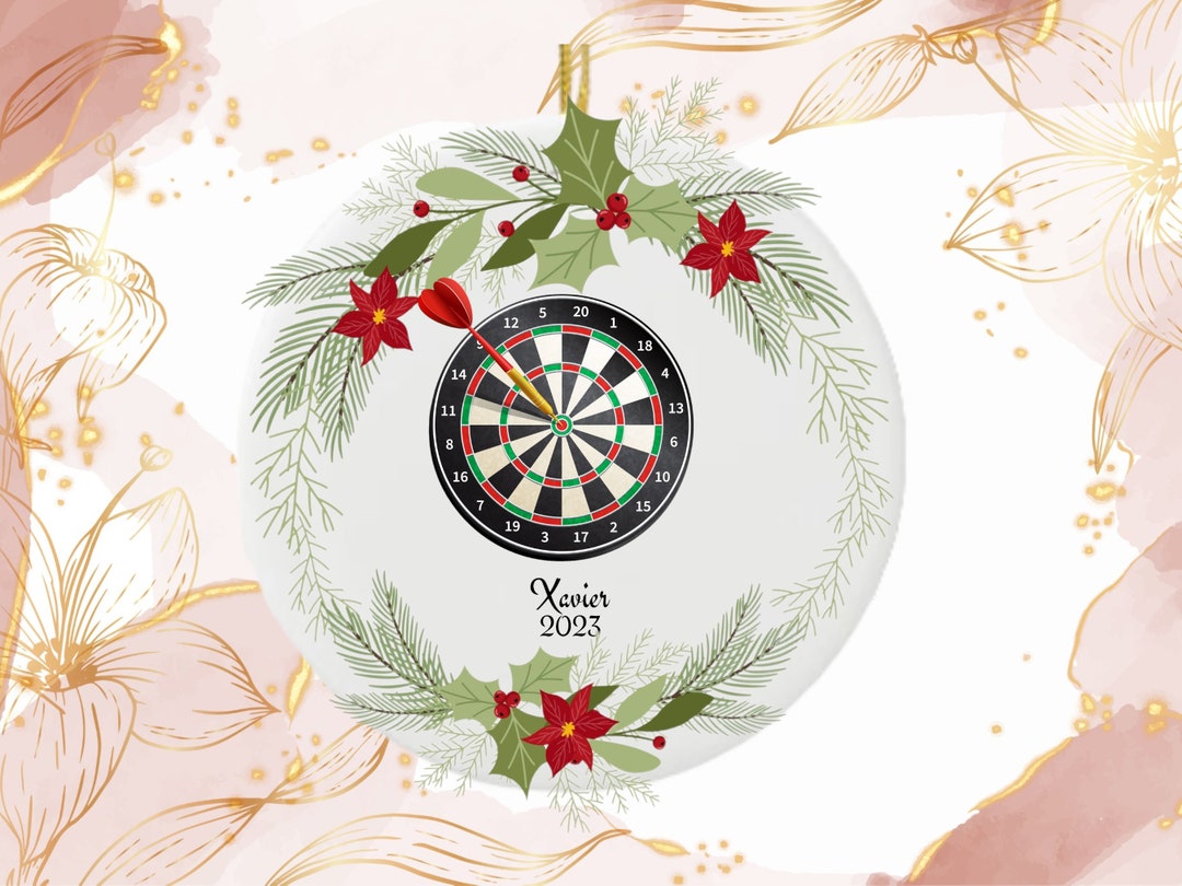 Darts Christmas Ornament, Personalized Darts Ornament, Darts Gift ...