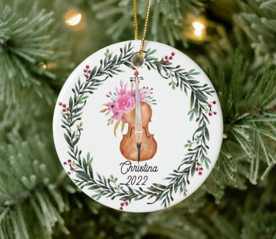 Cello Christmas Ornament, Personalized Cello Ornament, Cello Gift ...