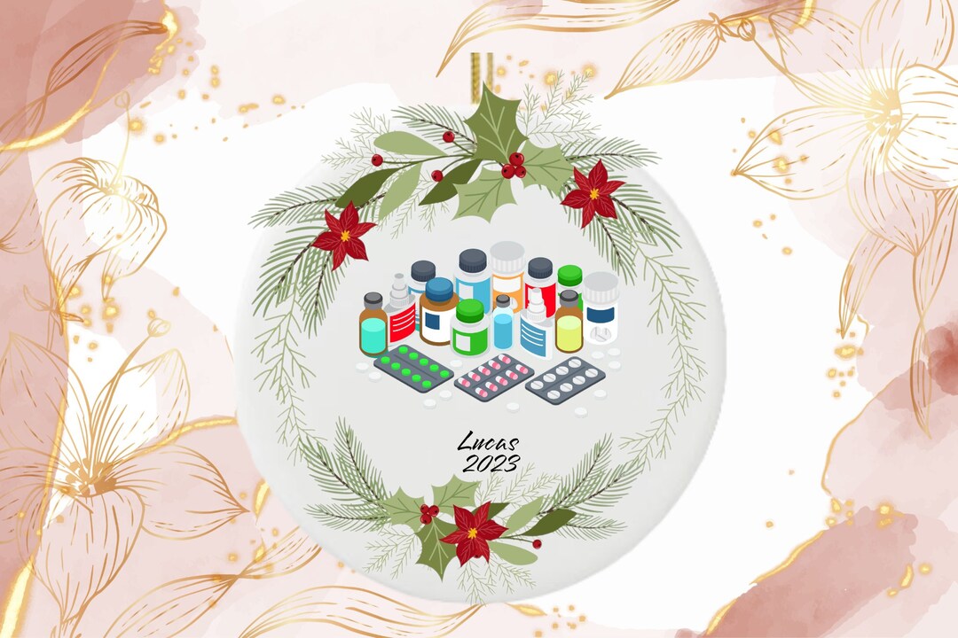 Pharmacist Christmas Ornament, Personalized Pharmacist Ornament ...