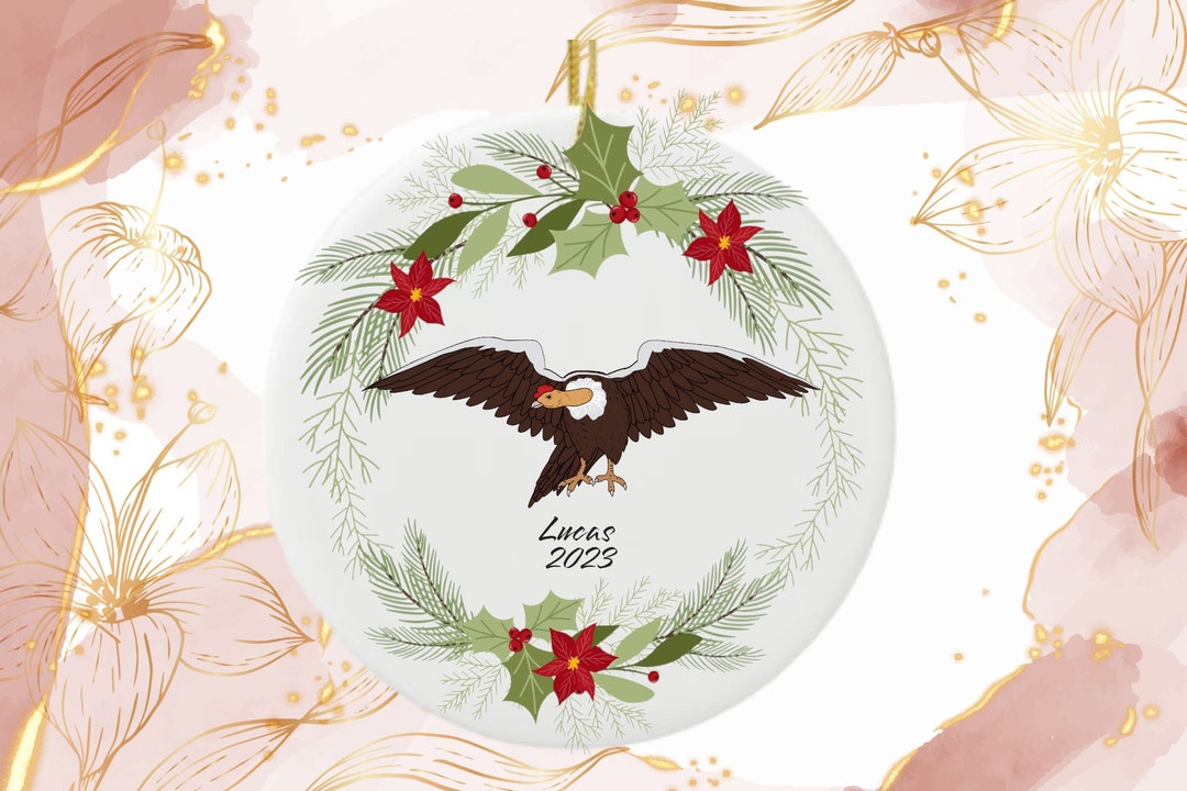 Condor Christmas Ornament, Personalized Condor Ornament, Condor Gift ...