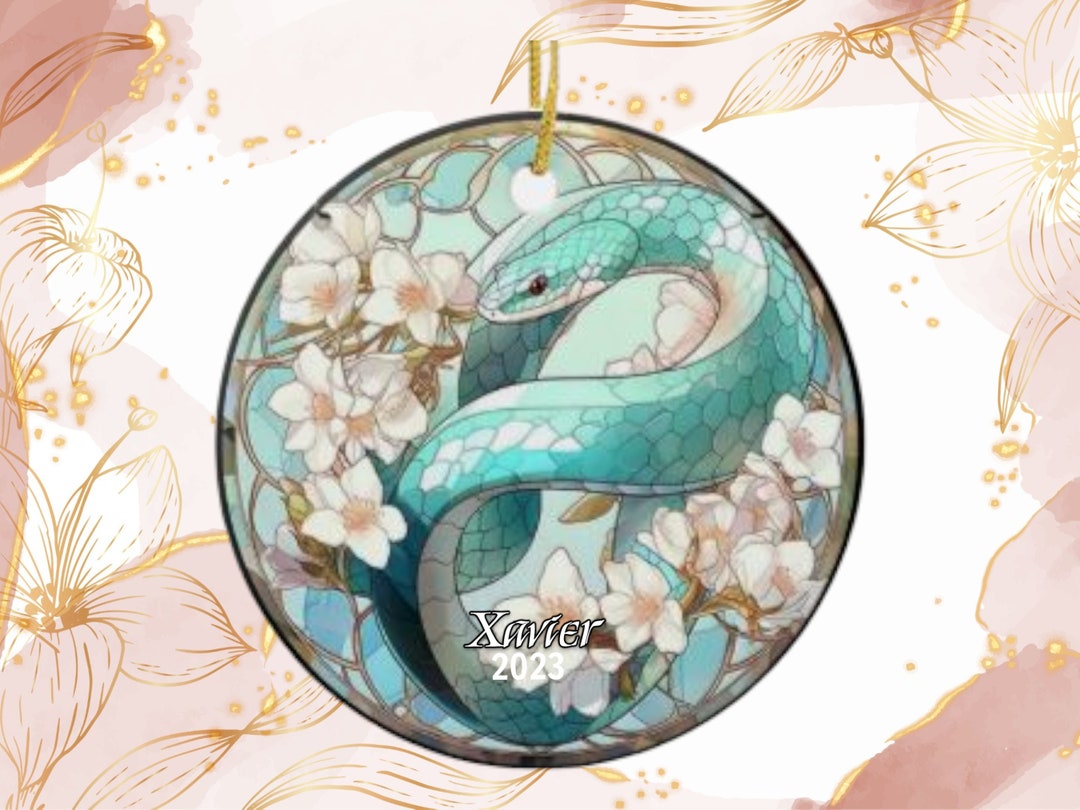 Snake Christmas Ornament, Personalized Snake Ornament, Snake Gift ...
