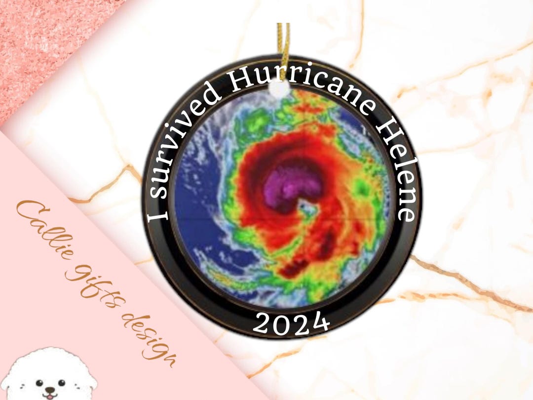 Hurricane Helene, Hurricane Helene Ornament, Hurricane 2024, Christmas ...