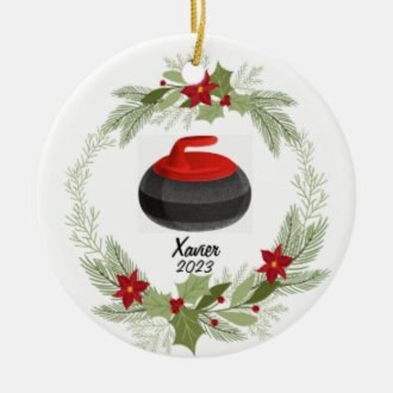 Curling Ornament, Custom Curling Ornament, Curling Gift, Curling ...