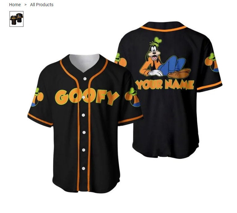 Chilling Mickey Mouse Black Red | Disney Unisex Cartoon Custom Baseball ...