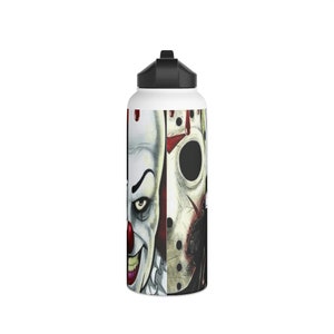 Horror Characters Stainless Steel Water Bottle, Standard Lid 32 Oz - Etsy