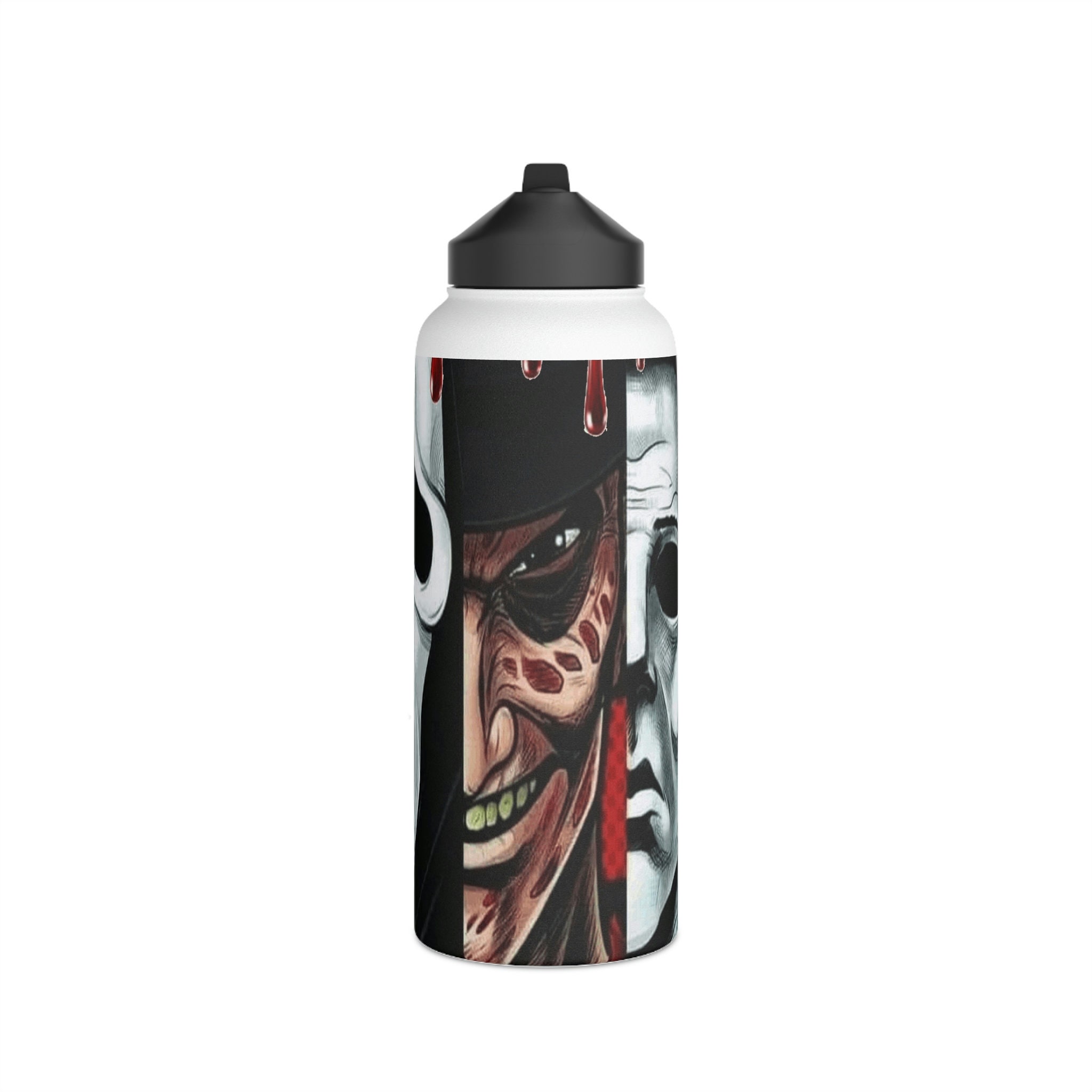 Horror Characters Stainless Steel Water Bottle, Standard Lid 32 Oz - Etsy