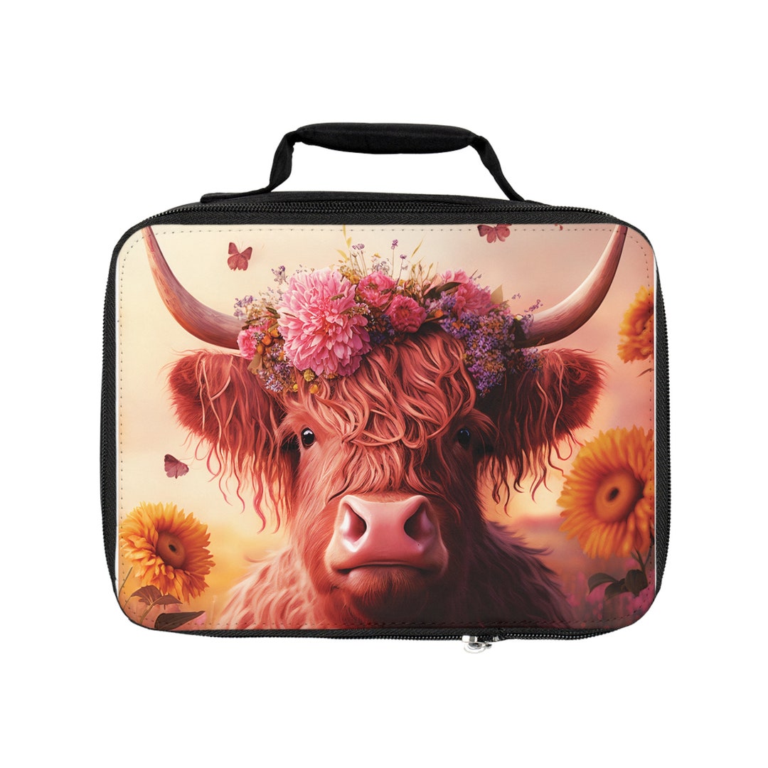 Highland Cow Lunch Bag - Etsy