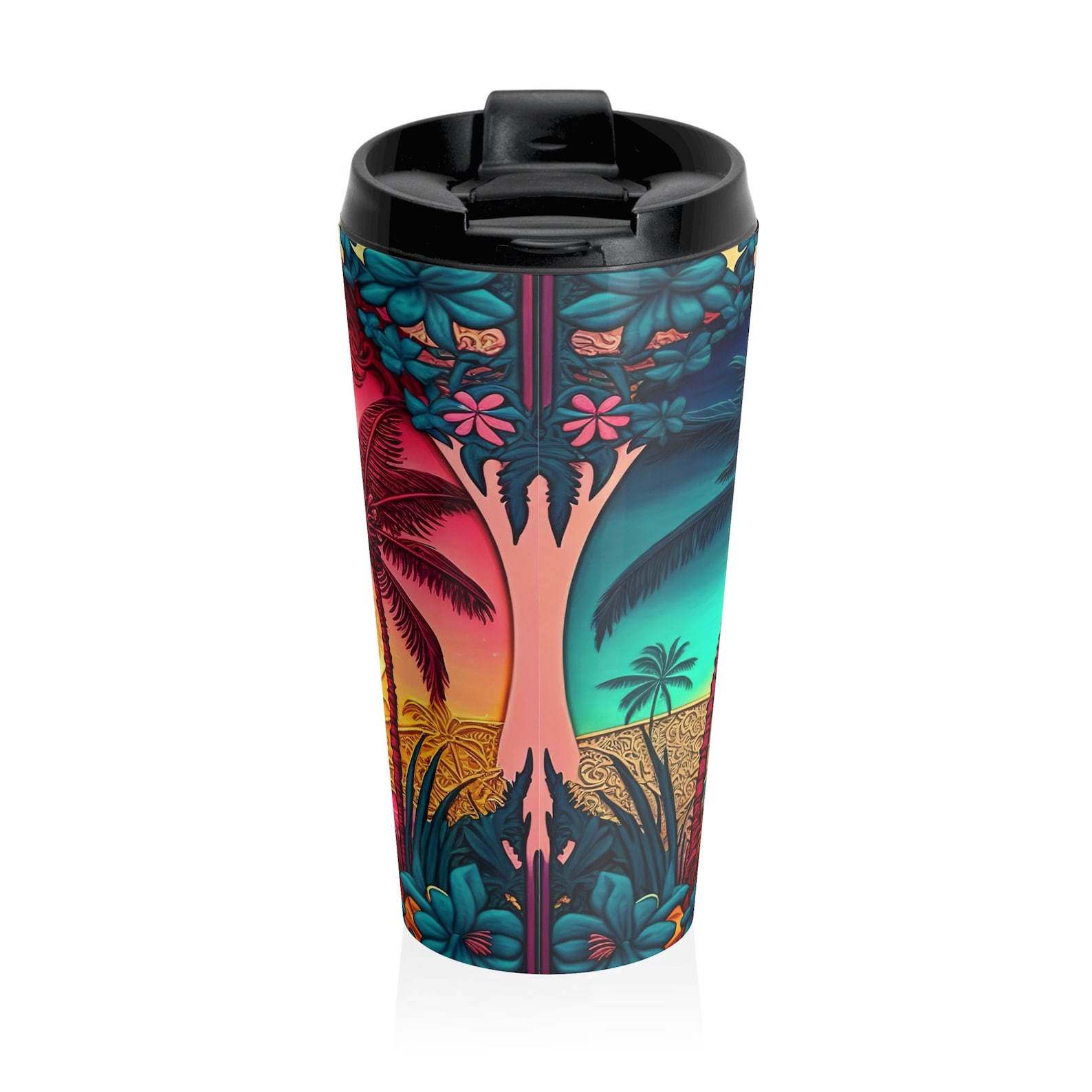 3D Sunset Stainless Steel Travel Mug - Etsy