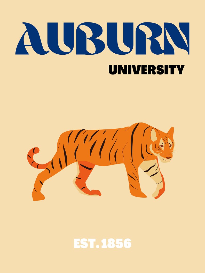 Auburn University Landmark Prints Set of 10 Wall Decor - Etsy