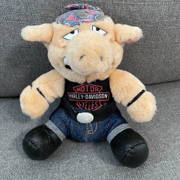Harley Davidson Pig Stuffed Plush - Etsy